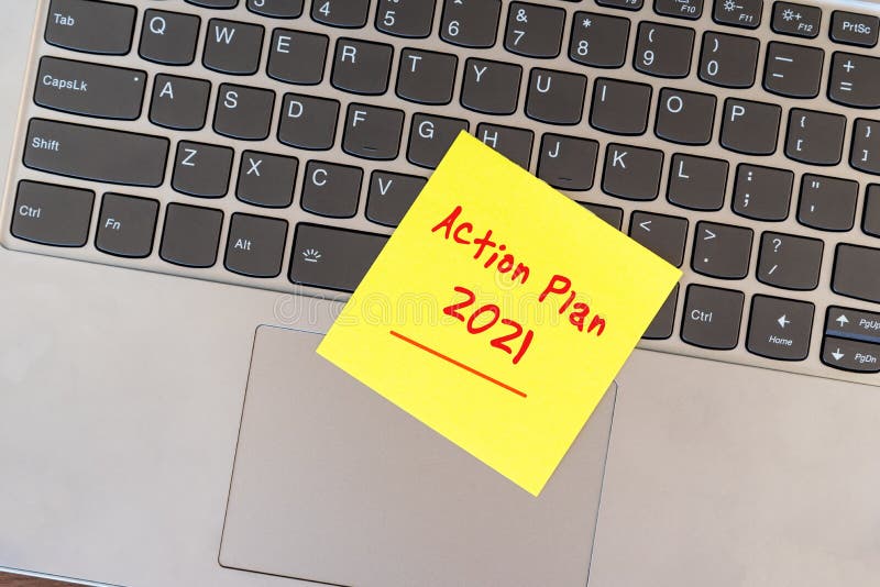 Action Plan Text on Sticky Note Stock Photo - Image of note, icon ...