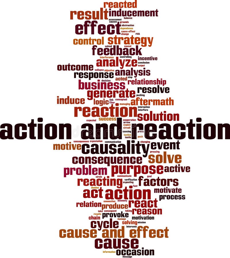 Action and reaction stock illustration. Illustration of arrow - 17857893