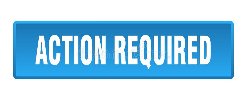 Action required stamp stock vector. Illustration of white - 84294612