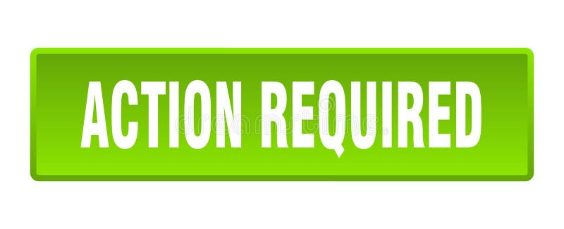 Action required stamp stock vector. Illustration of isolated - 125002809