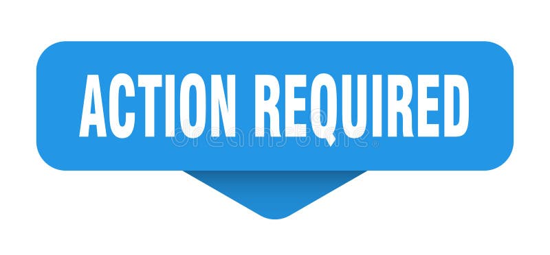 Action required stamp stock vector. Illustration of isolated - 125002809
