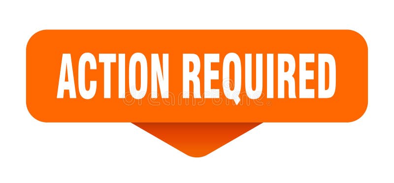 Action required stamp stock vector. Illustration of isolated - 125002809