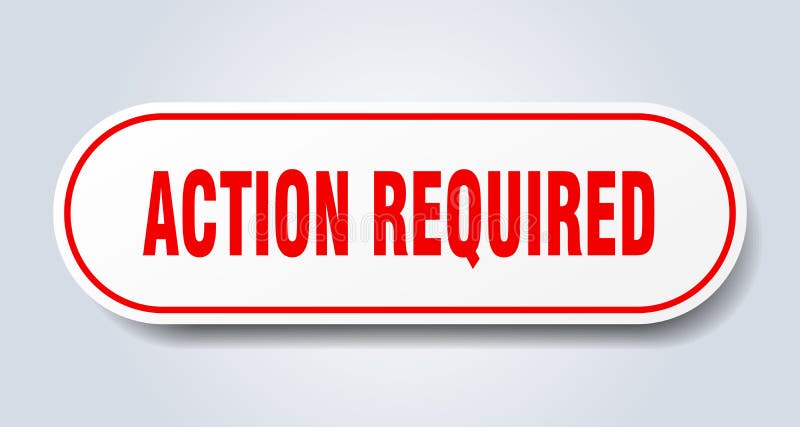 Required sticker. stock vector. Illustration of sticker - 153639972