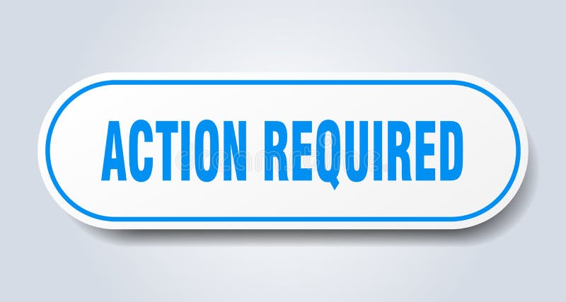 Action Required Banner Stock Illustrations – 197 Action Required Banner ...