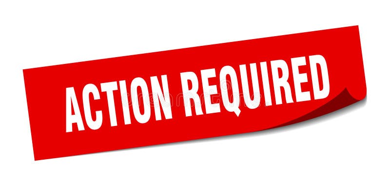 Required sticker. stock vector. Illustration of sticker - 153639972