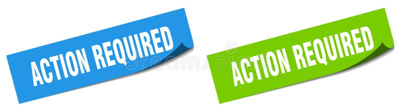 Action required stamp stock vector. Illustration of isolated - 125002809