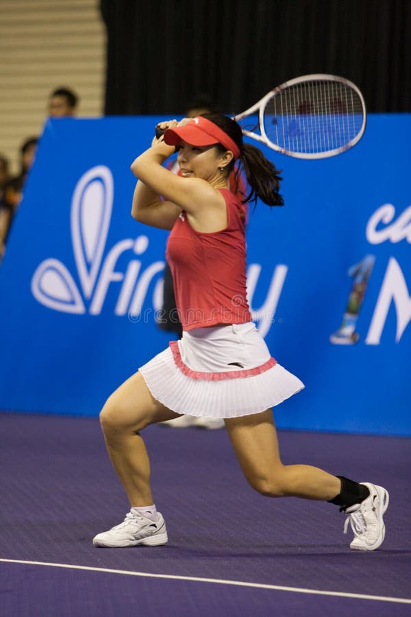 Action Shot Zheng Jie at Showdown of Champions Editorial Image - Image ...