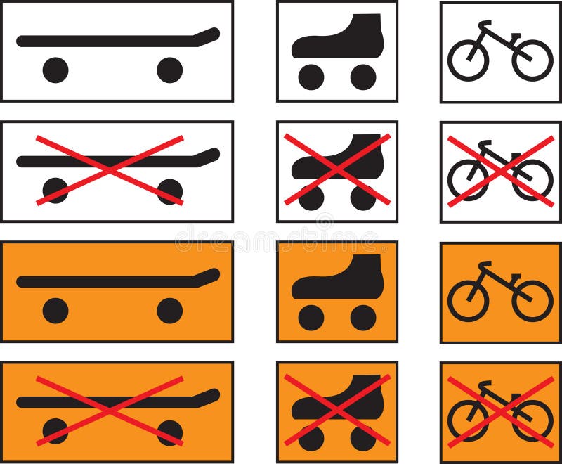 Action signs stock vector. Illustration of roller, skateboard - 5350615