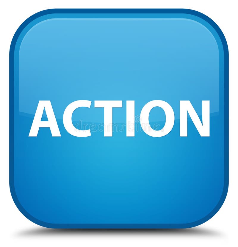 Action Special Yellow Square Button Stock Illustration - Illustration ...