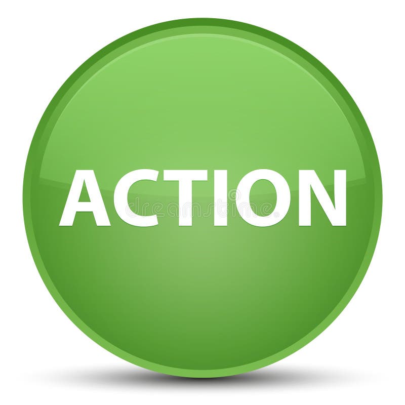 Action Special Soft Green Round Button Stock Illustration ...