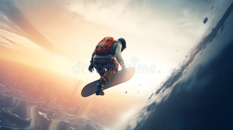 Action Sports Adrenaline Risk Passion Hyper-realistic Created with ...