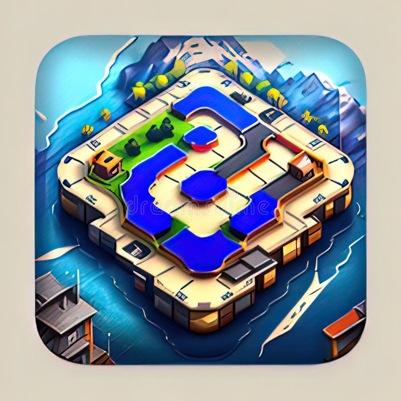 Action Strategy Role-Playing Software App Style Icon. Generative AI ...