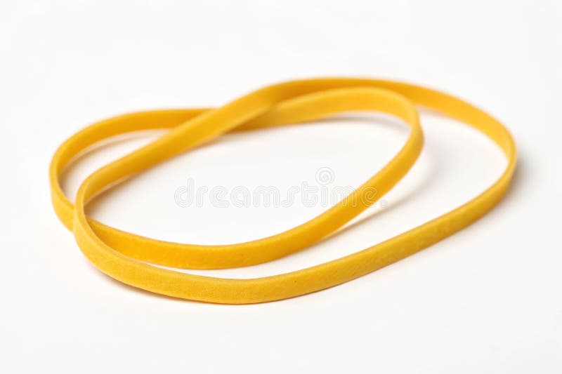 Action of Stretching a Rubber Band Isolated on White Background ...
