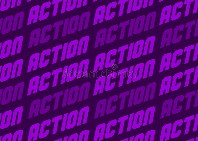 Action typography pattern stock vector. Illustration of activity ...