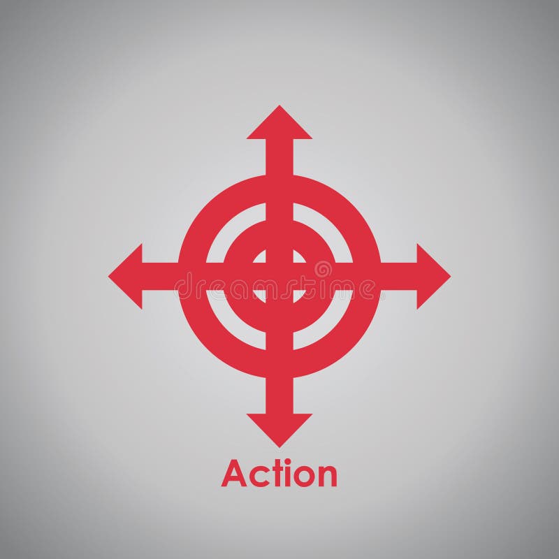 Action. Vector Illustration Decorative Design Stock Illustration ...