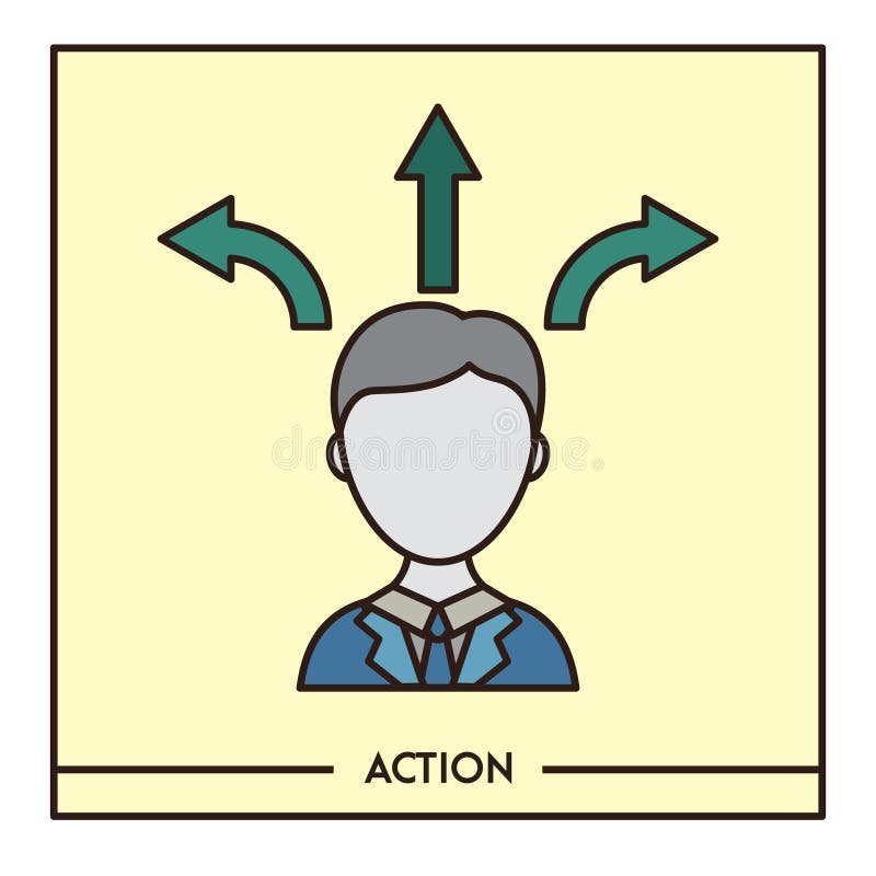 Action. Vector Illustration Decorative Design Stock Illustration ...