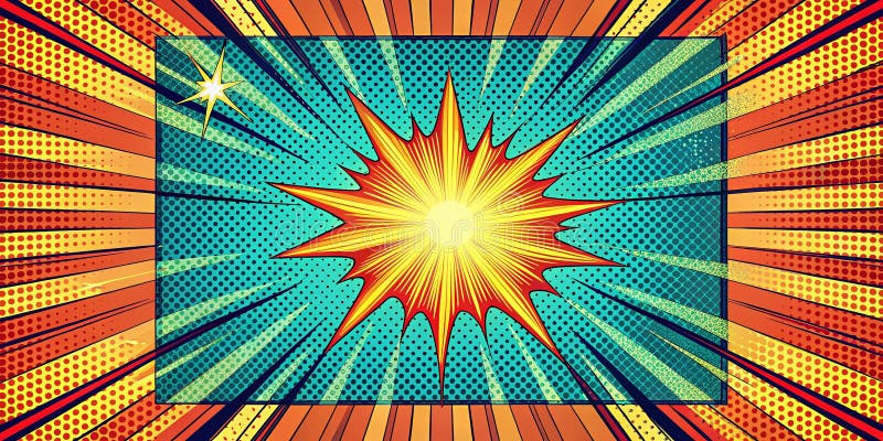 ActionPacked Comic Book Background Design Featuring Abstract Lines ...