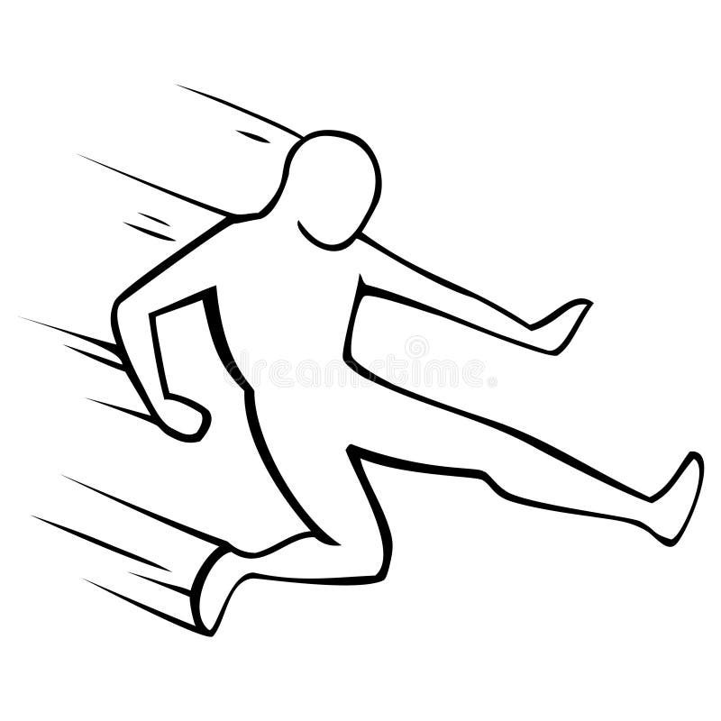 Action Pose Figure Jump Kick Motion Fight Attack Stock Illustration ...