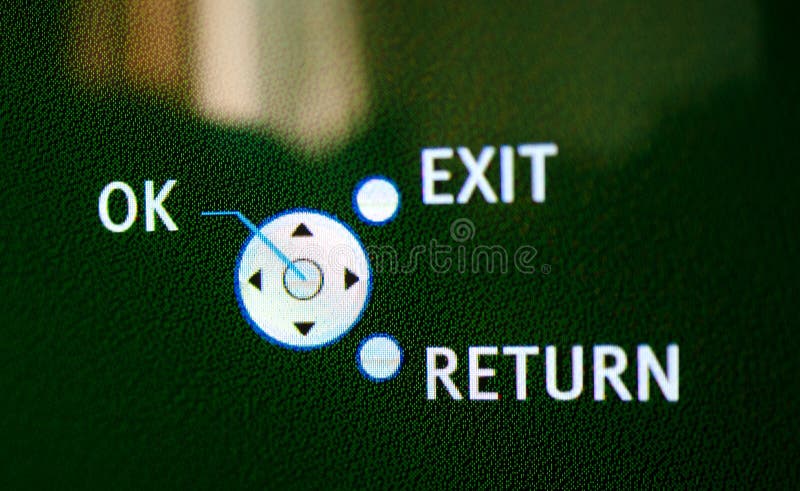 Actions Button On Digital Screen Stock Photo - Image of button, display ...