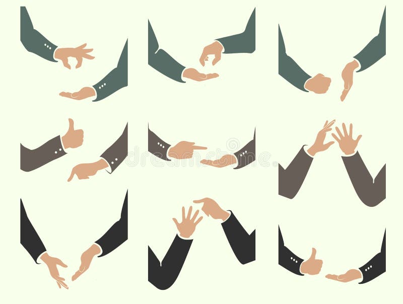 Hand movements stock illustration. Illustration of black - 10262517