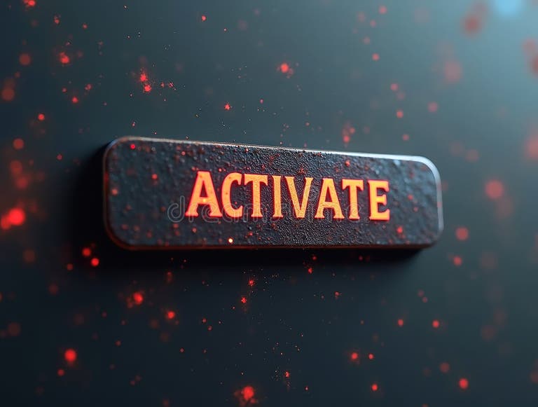Activate Button Showing Starting Up a System or Program Stock ...