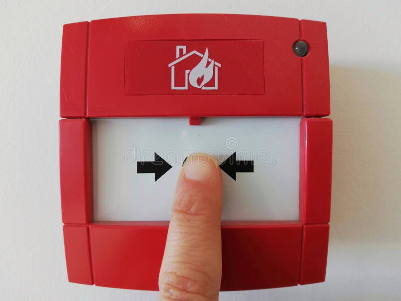 Fire Alarm Activate stock image. Image of fingers, metal - 33228301