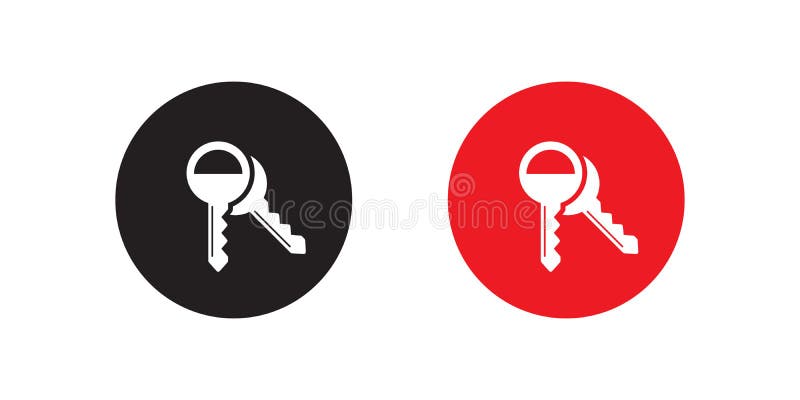 Activate Key Icon Vector in Flat Style. Access System Symbol Image ...