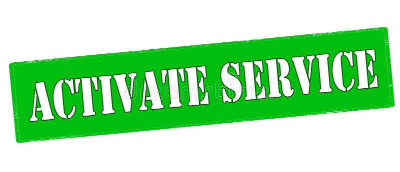Activate service stock illustration. Illustration of actuate - 108459973