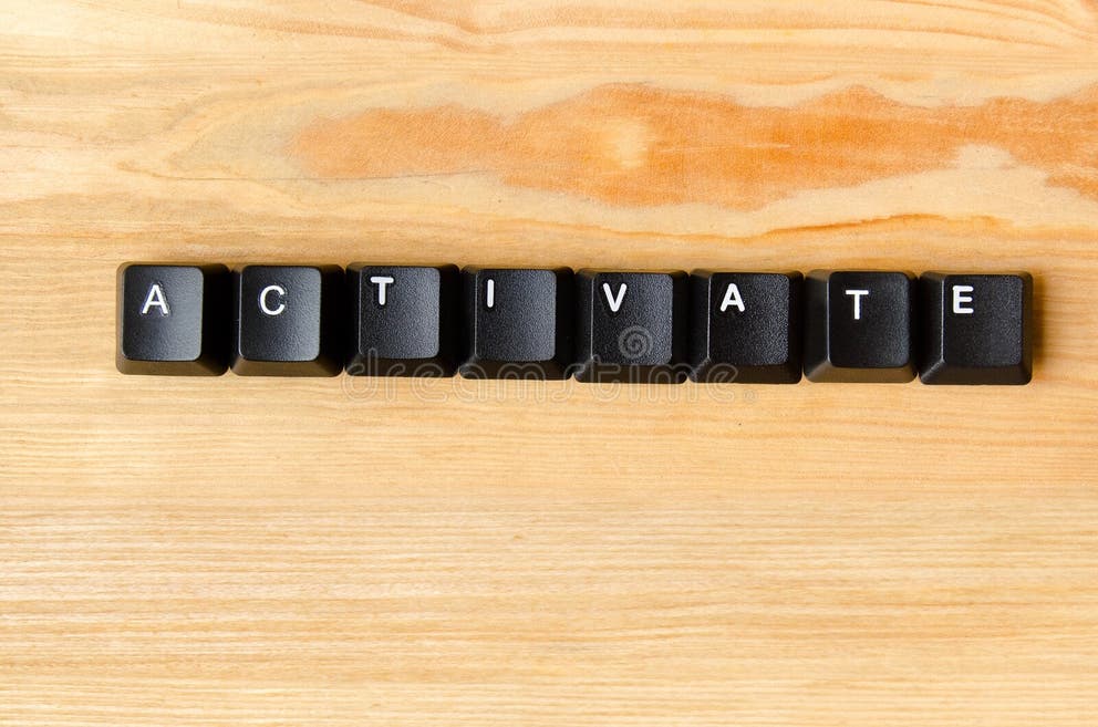 Activate word stock photo. Image of buttons, software - 85502682