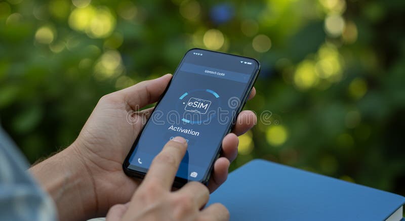 Activate Your ESIM: Easy Mobile Setup Guide on Smartphone Stock ...