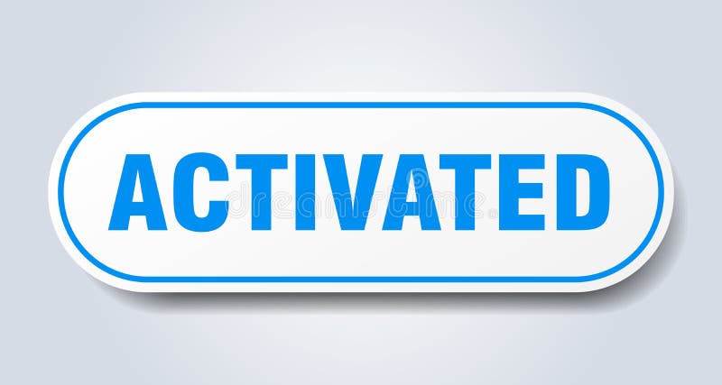 Activated Sign Stock Illustrations – 405 Activated Sign Stock ...