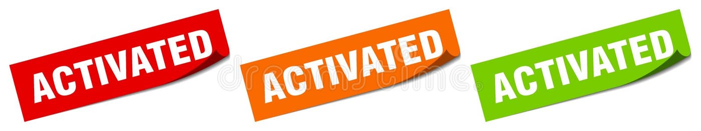 Activated Sticker Stock Illustrations – 128 Activated Sticker Stock ...