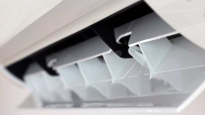 The Cooling Device is Working on the Room Wall. Stock Image - Image of ...
