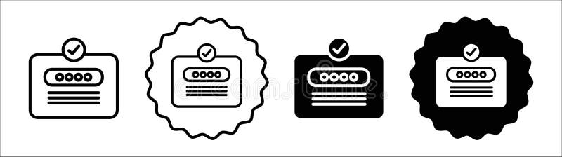 Activation Code Icon Symbol Set Collection. Activation Code Simple ...