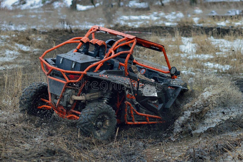 Buggy Extreme Riding in Sandy Track. UTV, 4x4, Rally Stock Photo ...