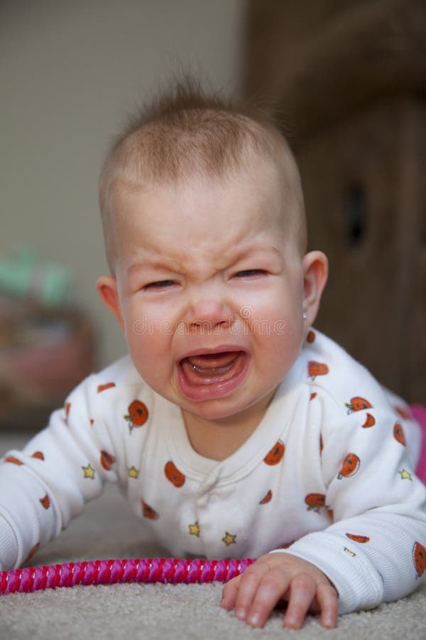 Active baby Crying stock photo. Image of childhood, active - 9096456