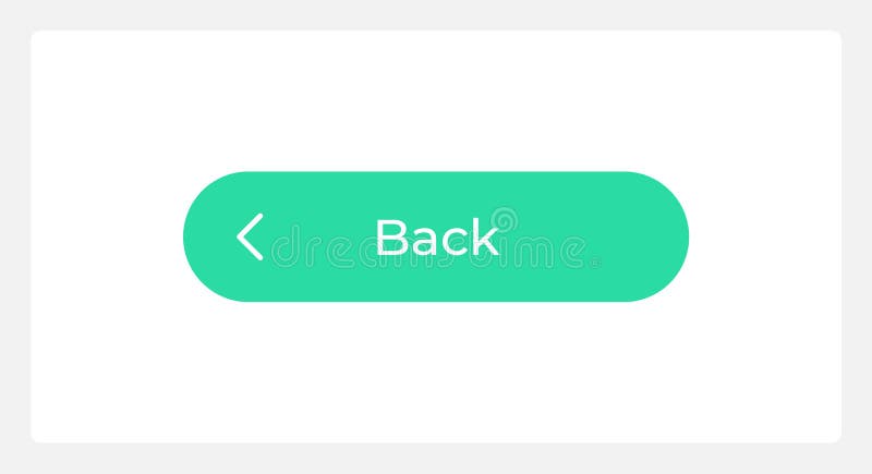 Active Back Button UI Element Template Stock Vector - Illustration of menu, page: 264897674