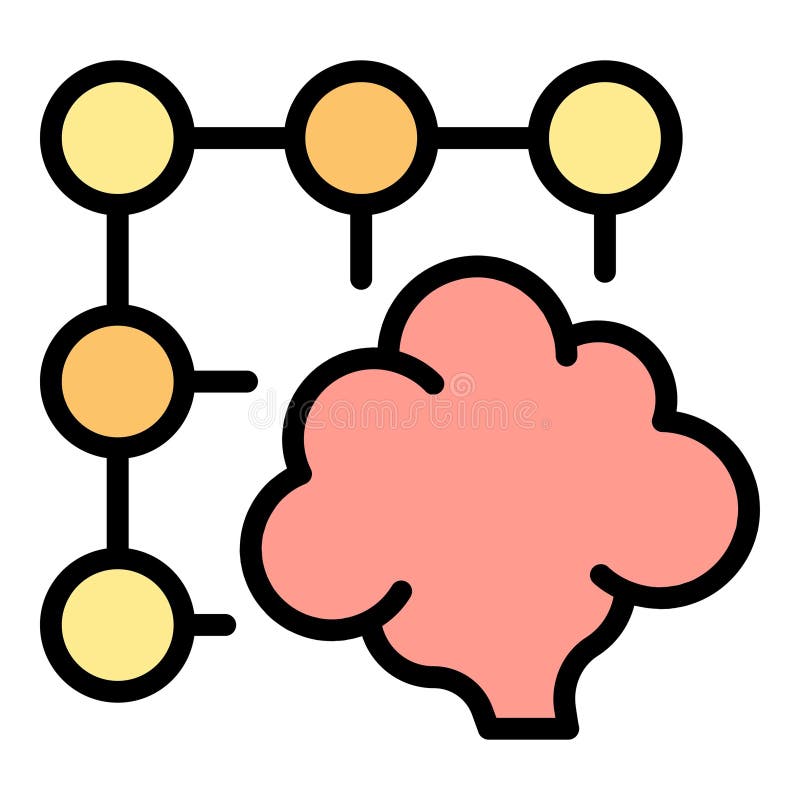 Active Brain Icon Vector Flat Stock Vector - Illustration of energy ...