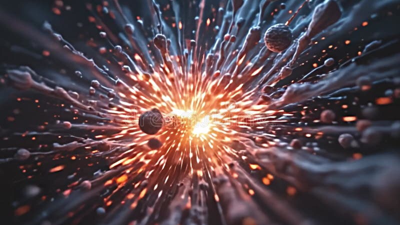 Active Burst of Microscopical Particles, Conceptual Design, Generative ...