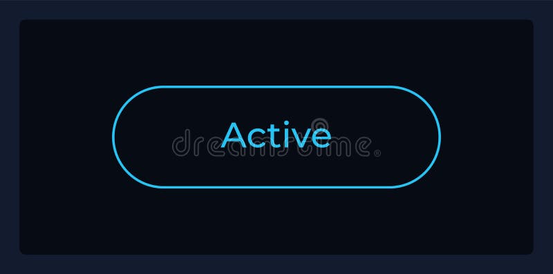 Active Button State UI Element Template Stock Vector - Illustration of button, state: 263985988