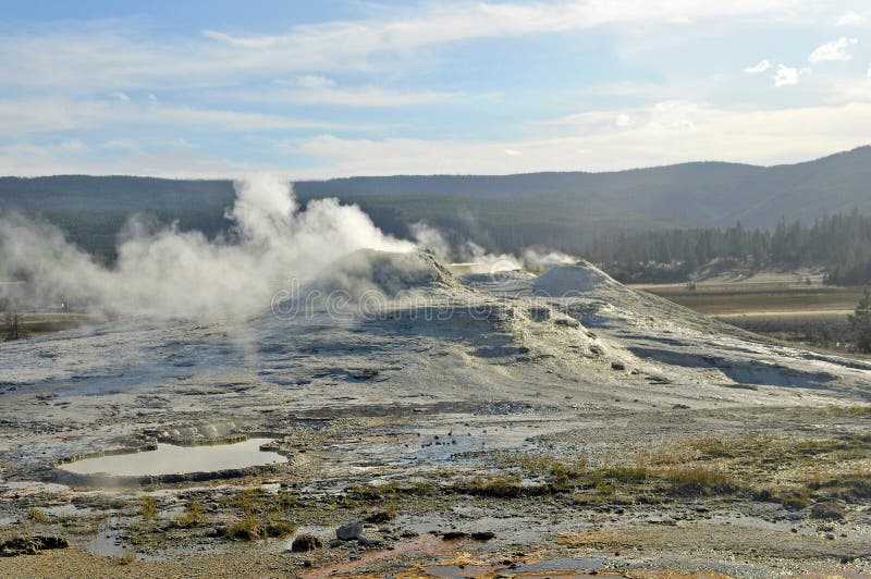 Active Caldera at Yellowstone National Park, USA Stock Photo - Image of ...