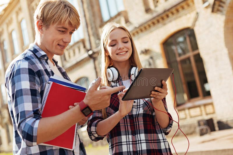 Active Charismatic Guy Trying Understanding the Task Stock Photo ...