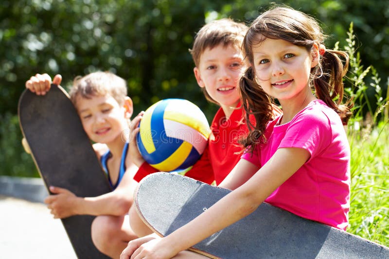 Active children stock image. Image of park, cheerful - 22620625