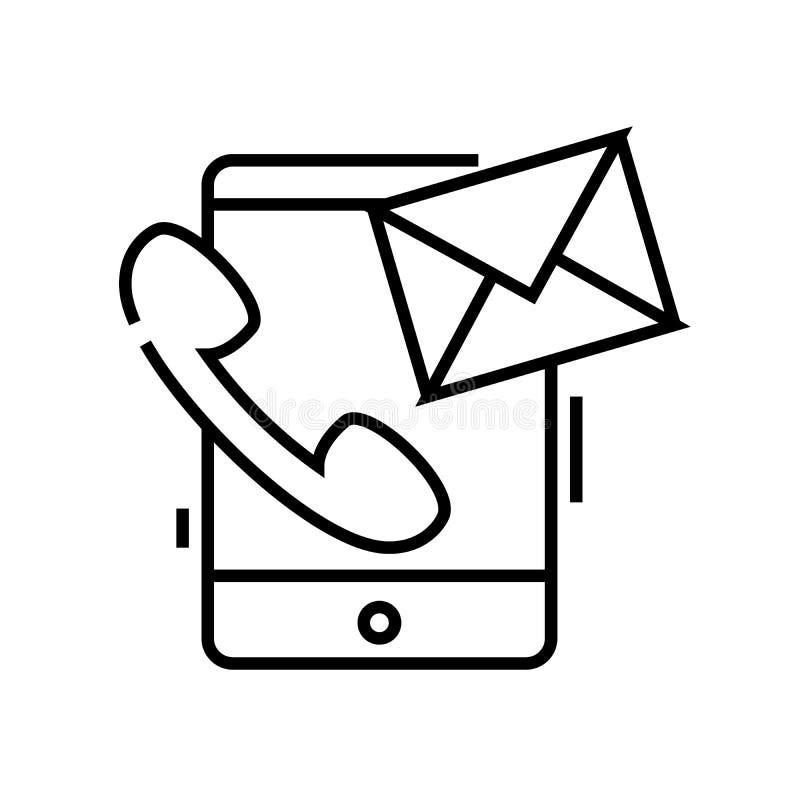 Active Communication Line Icon. Active Communication Concept Outline ...