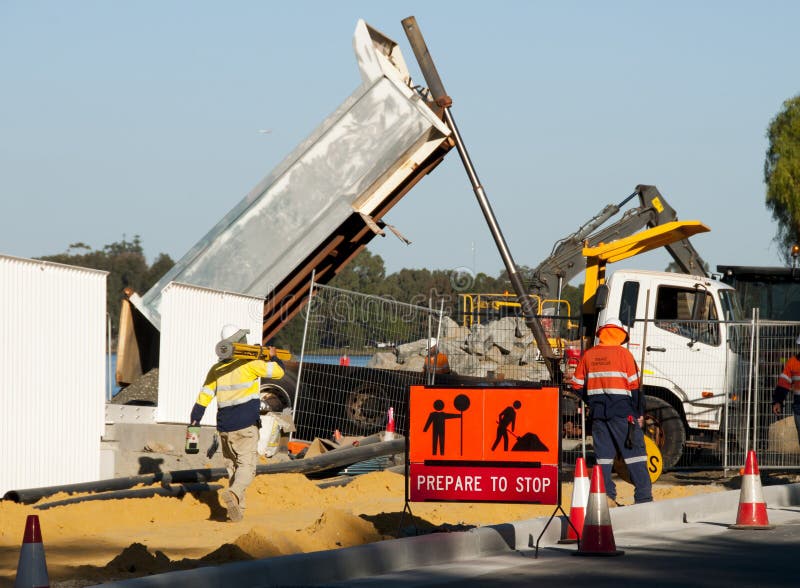 Active Construction Site With Crane Stock Photo - Image of materials ...