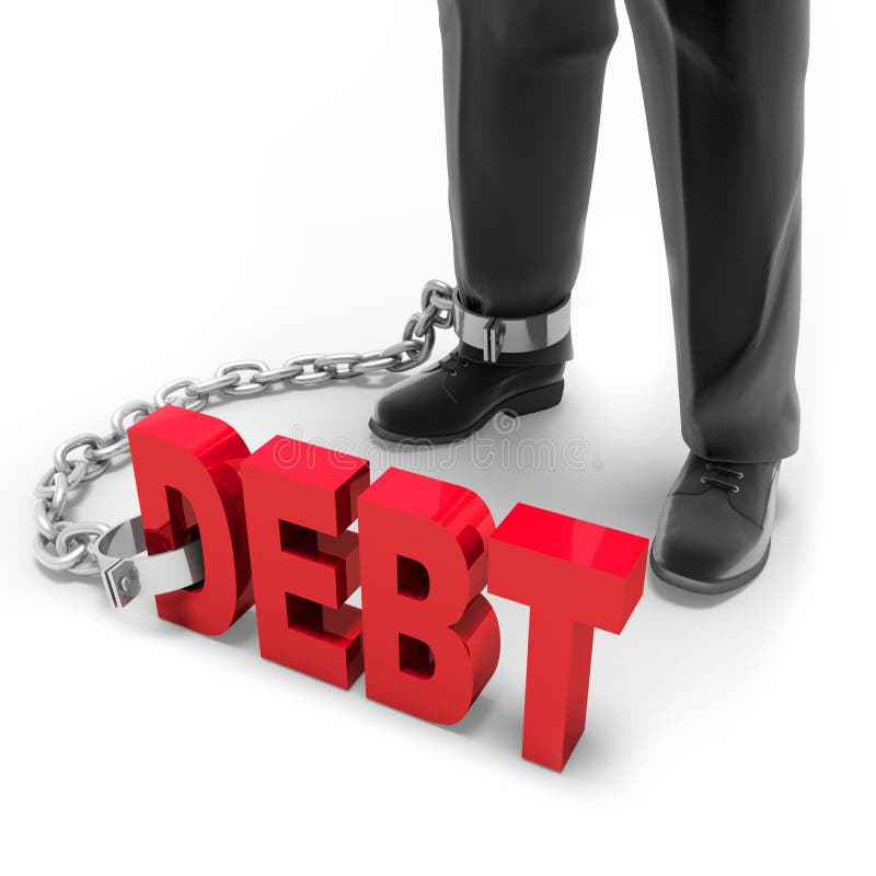 Heavy debt stock vector. Illustration of orange, company - 20409201