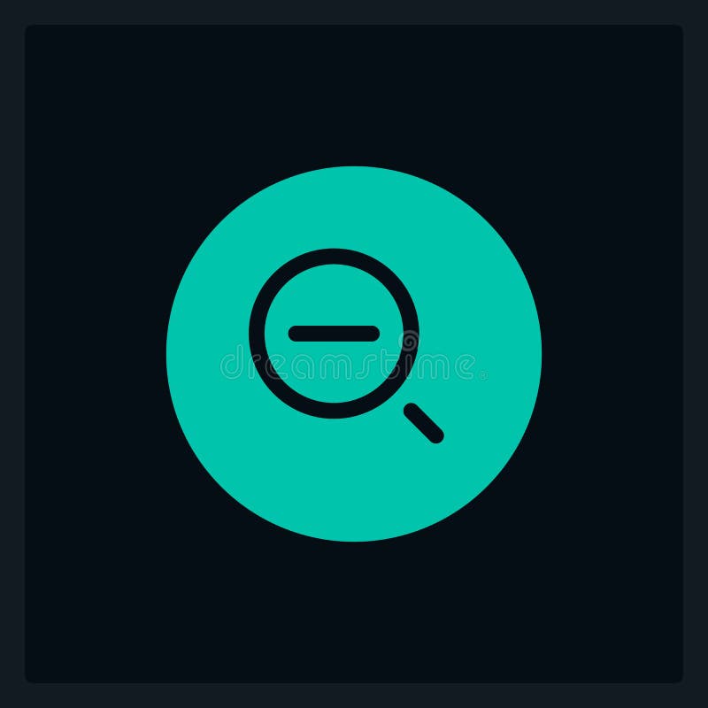 Active Decrease Zoom UI Element Template Stock Vector - Illustration of ...