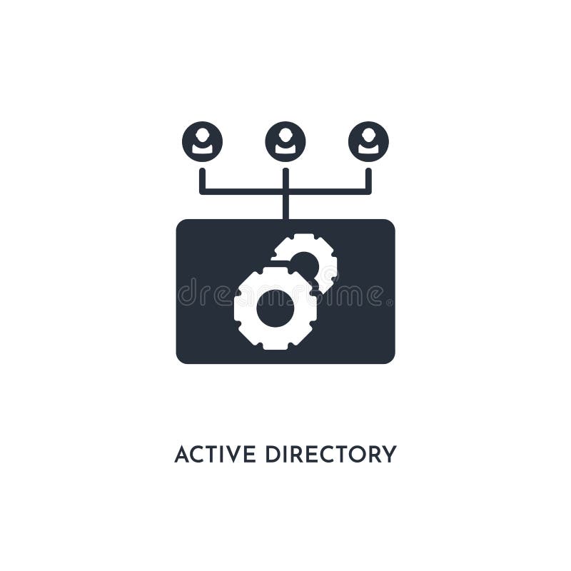 Active Directory Icon. Simple Element Illustration. Isolated Trendy ...