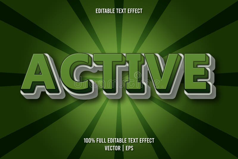Active Editable Text Effect Comic Style Stock Vector - Illustration of ...