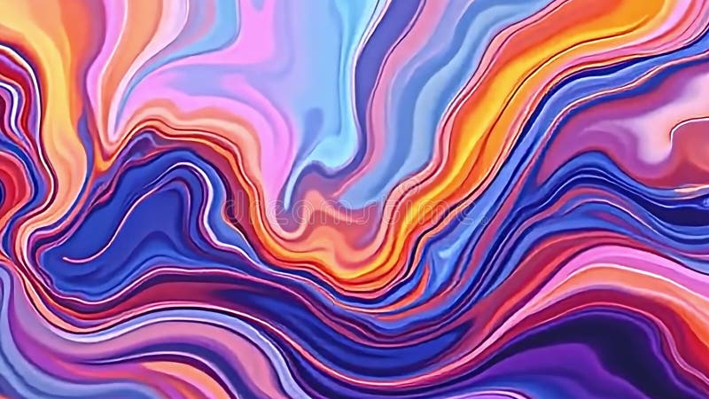 Active Fluent Ripple Flow, Arresting Slow-motion Visuals, Generative AI ...